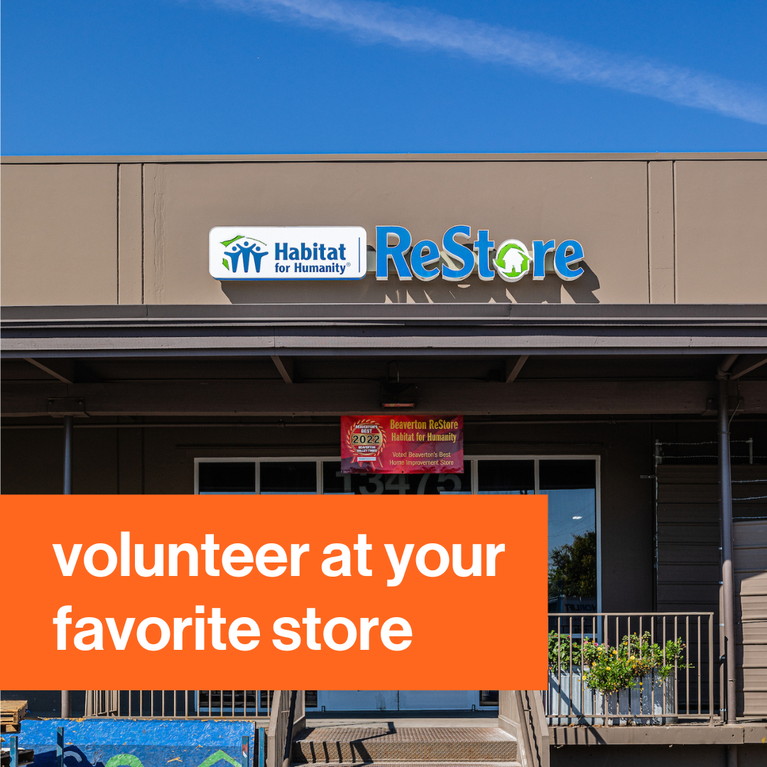Volunteer at your favorite store | Portland Region ReStores