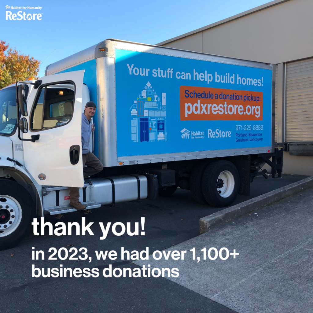 2023 Business Donations | Portland Region ReStores